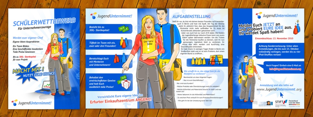 Schülerwettbewerb JugendUnternimmt sucht Plakat .. » Flyer-Design ...